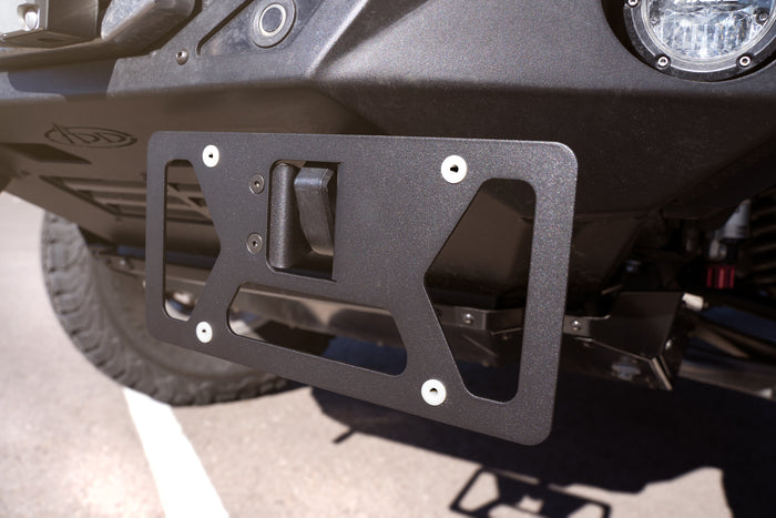 Universal D-Ring Mount License Front Plate Bracket | Rago Fabrication