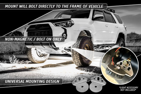 KC HiLites Cyclone Rock Light Mount | Rago Fabrication